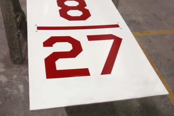 Fiberglass Platform ID Signs - AIMS Composites